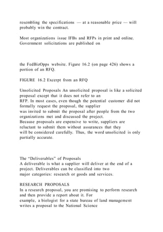 CHAPTER 16Writing ProposalsChapter IntroductionUnder | PDF