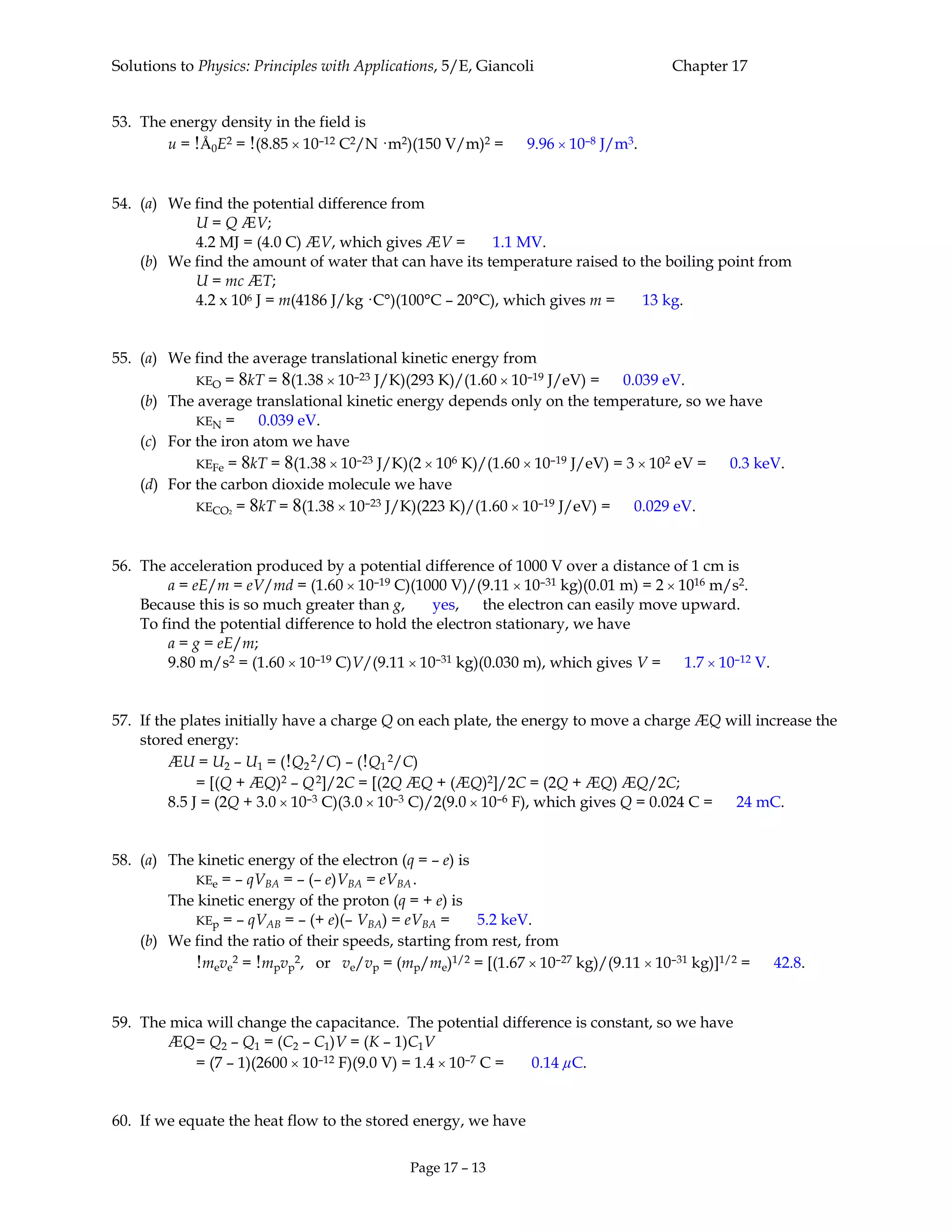 Chapter17 giancoli edisi 5 jawaban fisika | PDF