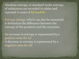 Chapter 17.2 : Driving Force of Reactions | PPTX