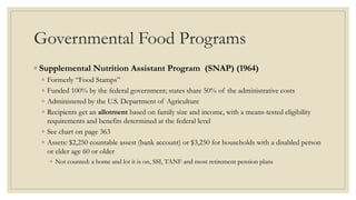 Chapter 17. food policies | PPT