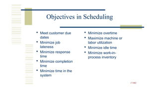 chapter 17.pptx of scheduling in operations | PPTX