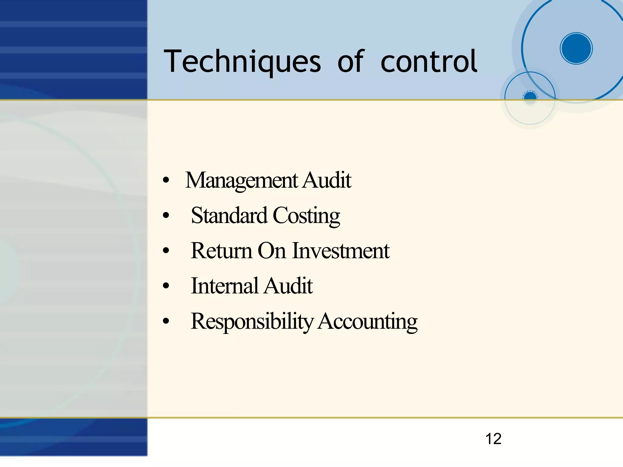 Controlling in Management - Definition,Scope,Steps,Techniques | PPTX