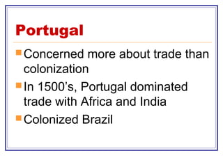 Chapter 17 early explorations | PPT