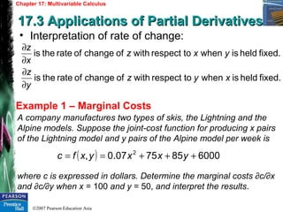 Chapter 17 - Multivariable Calculus | PPT
