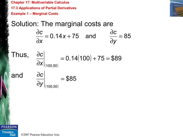 Chapter 17 - Multivariable Calculus | PPT