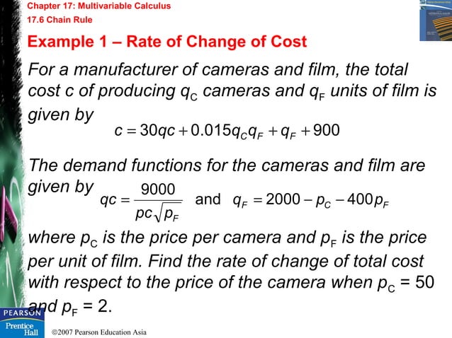 Chapter 17 - Multivariable Calculus | PPT