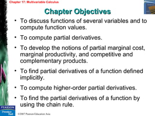 Chapter 17 - Multivariable Calculus | PPT