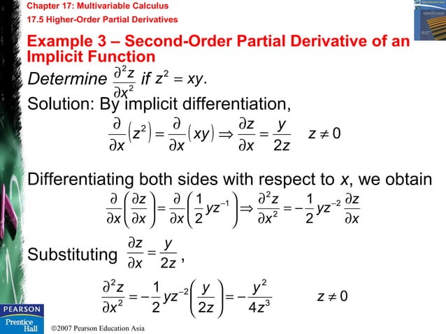 Chapter 17 - Multivariable Calculus | PPT