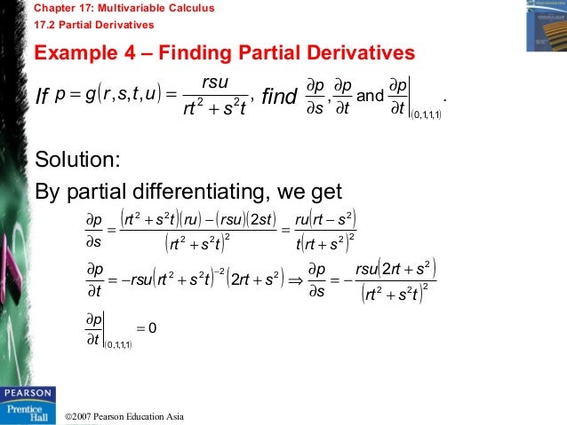 Chapter 17 - Multivariable Calculus