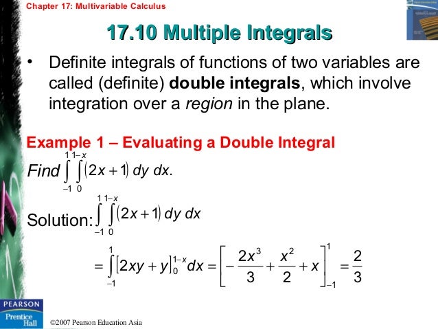 Chapter 17 - Multivariable Calculus
