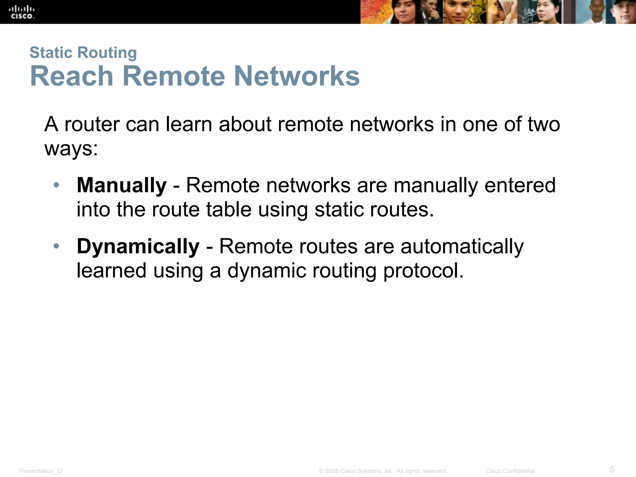 Chapter 17 : static routing | PPTX
