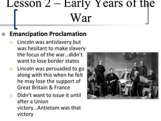 Chapter 17 the civil war | PPTX