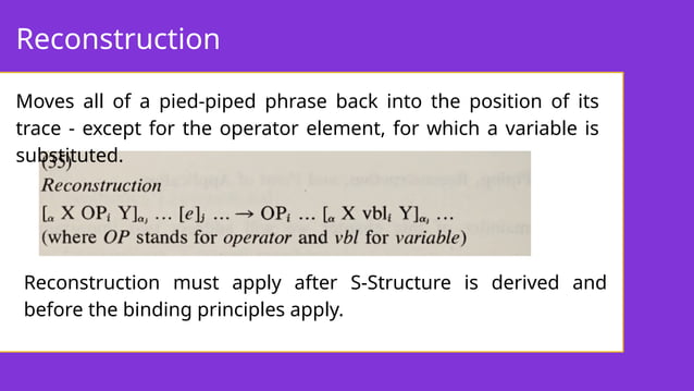 Chapter 17 Binding Theory - Grammatical Theories.pptx | Science