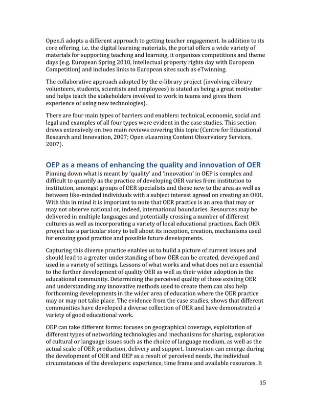 Chapter 17 – case study realising the vision of oer | PDF