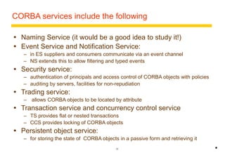 Chapter 17 corba | PPT