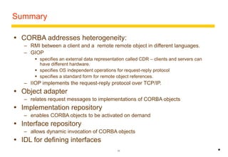 Chapter 17 corba | PPT