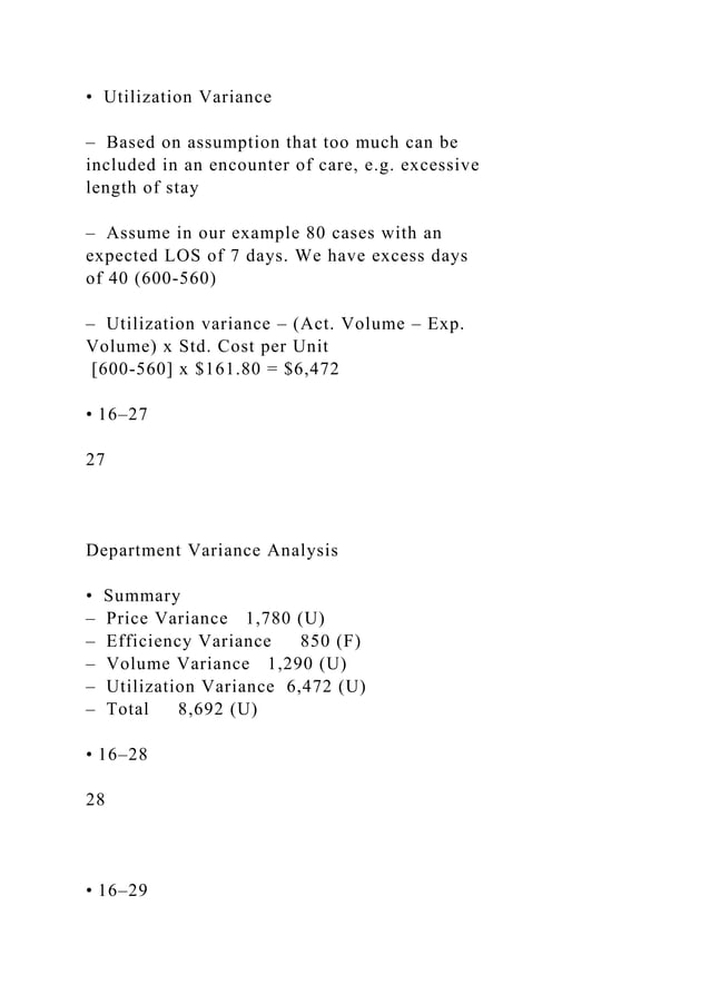 Chapter 17 Cost Variance Analysis • 16–3 L.docx