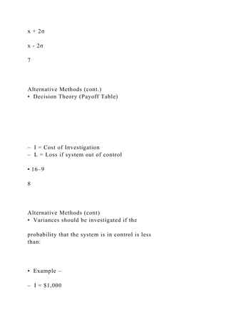 Chapter 17 Cost Variance Analysis • 16–3 L.docx | Business Accounting ...