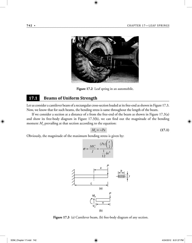 Chapter 17(leaf springs) | PDF