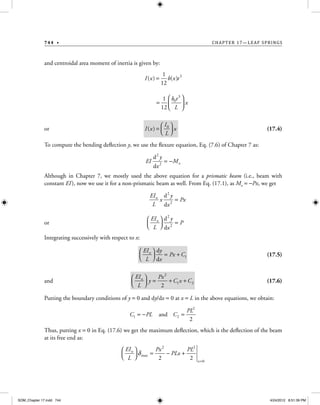 Chapter 17(leaf springs) | PDF