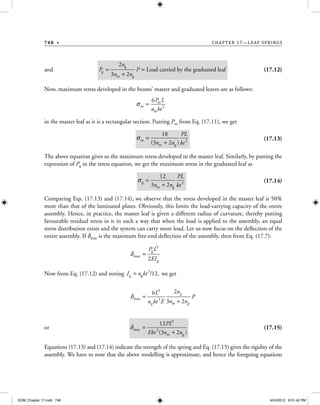 Chapter 17(leaf springs) | PDF