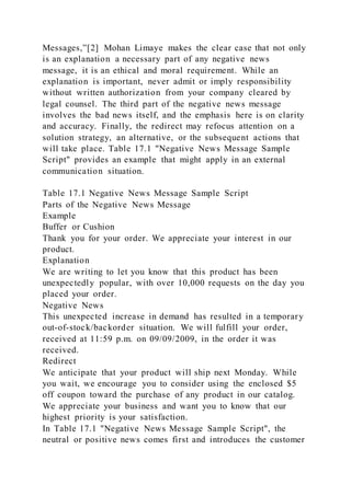 Chapter 17Negative News and Crisis CommunicationYou don’t hear | PDF