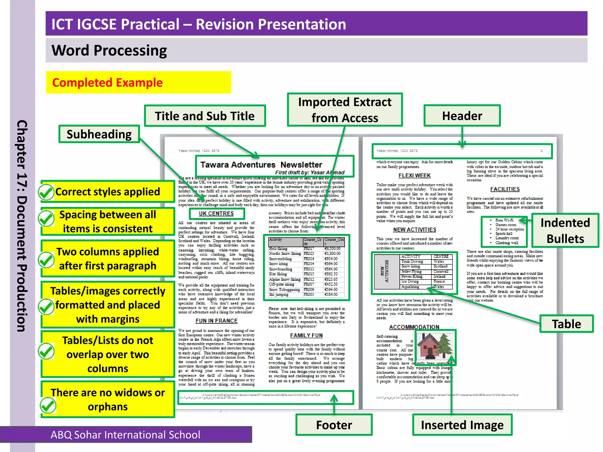 Unit 17 Document Production | PPTX