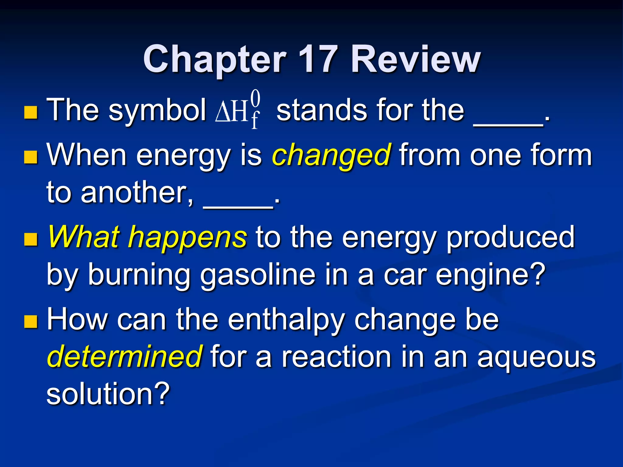 Chapter 17 review | PPT
