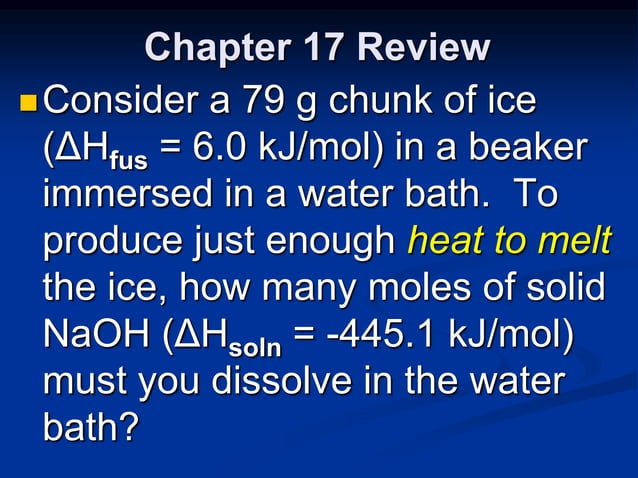 Chapter 17 review | PPT