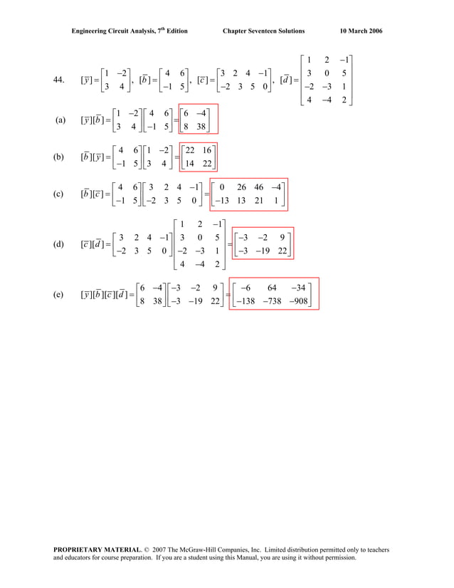 Chapter 17 solutions_to_exercises(engineering circuit analysis 7th) | PDF | Computer Networking ...