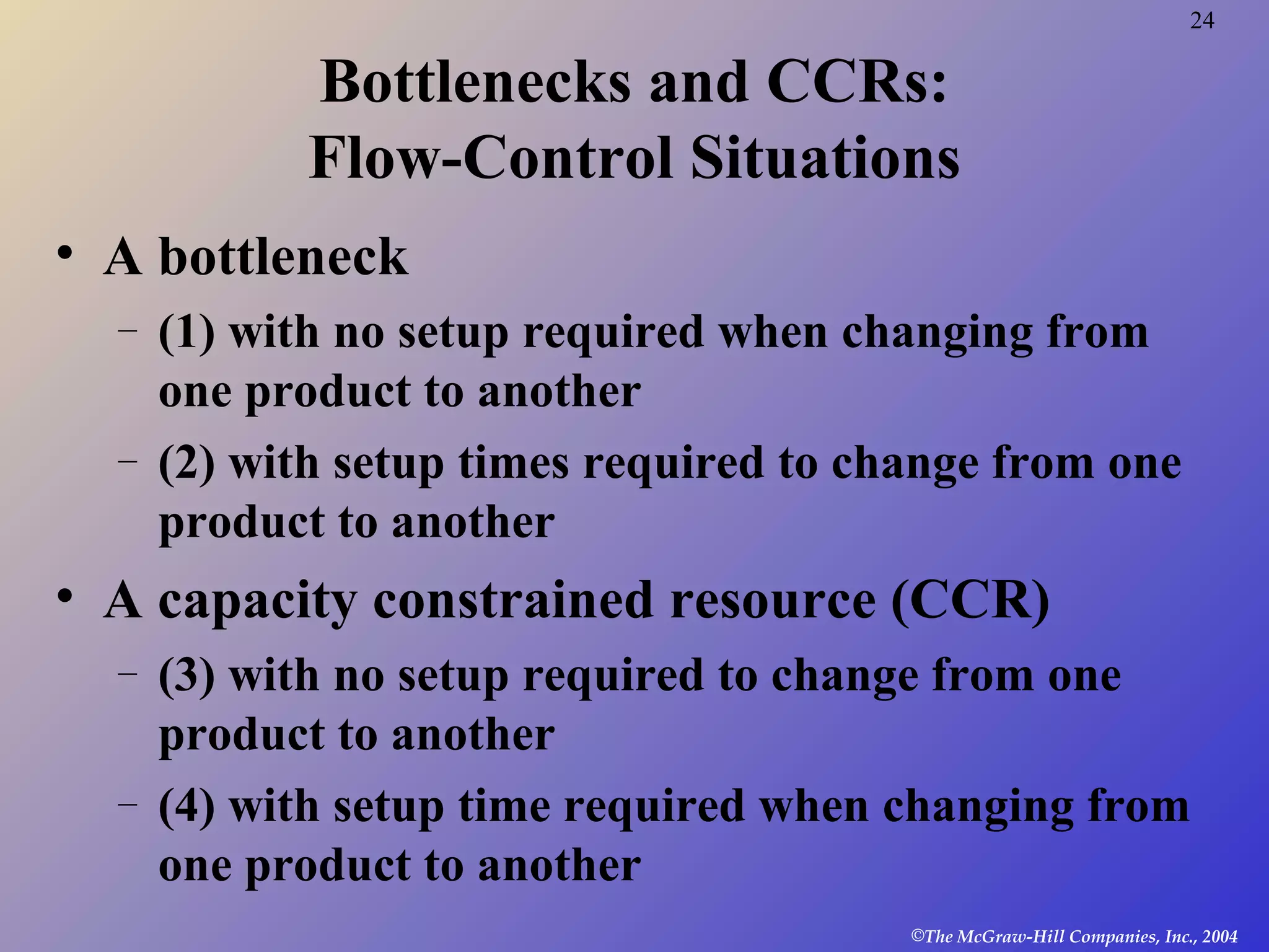synchronous manufacturing and the theory of constraints | PPT