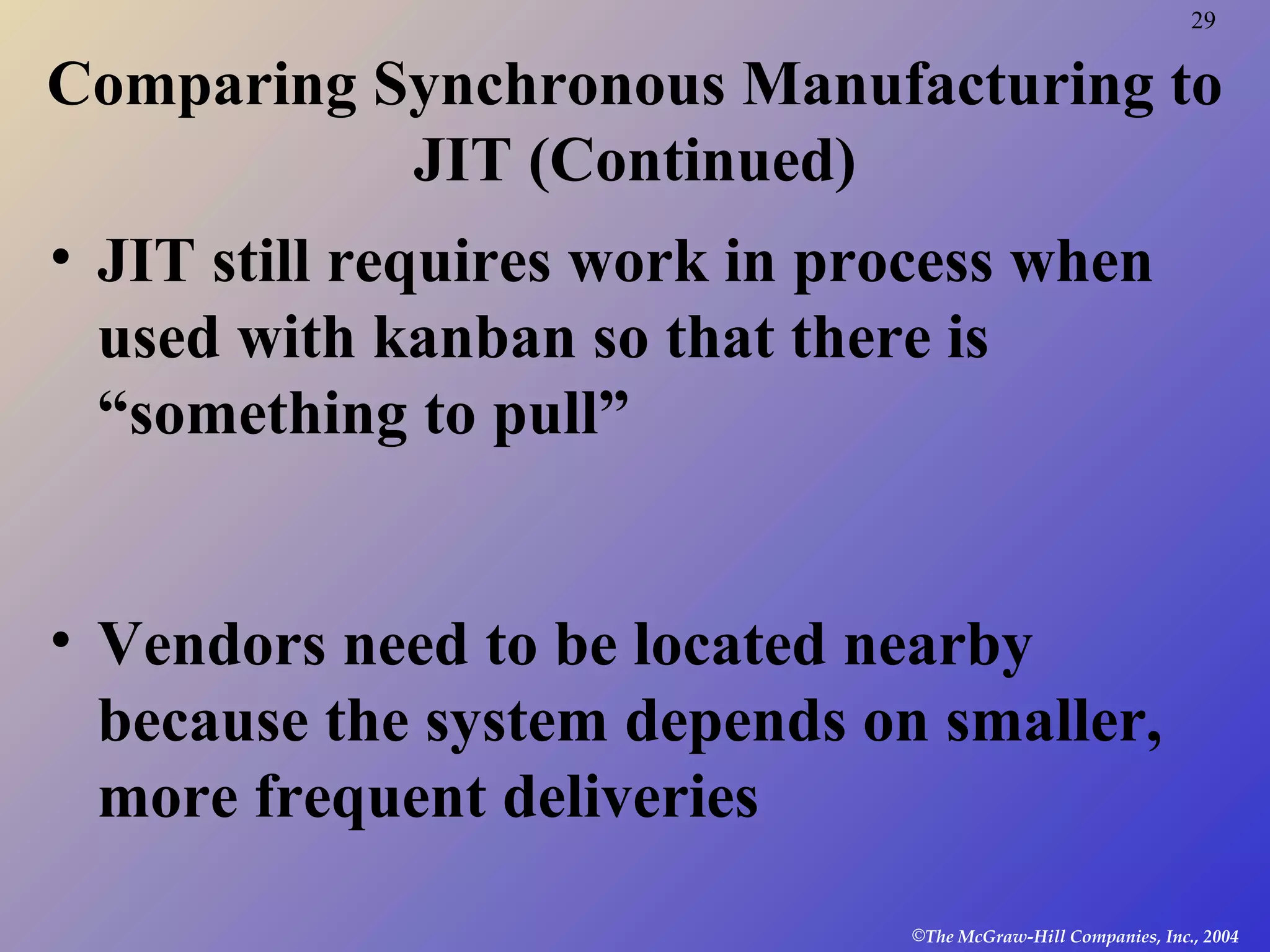 synchronous manufacturing and the theory of constraints | PPT