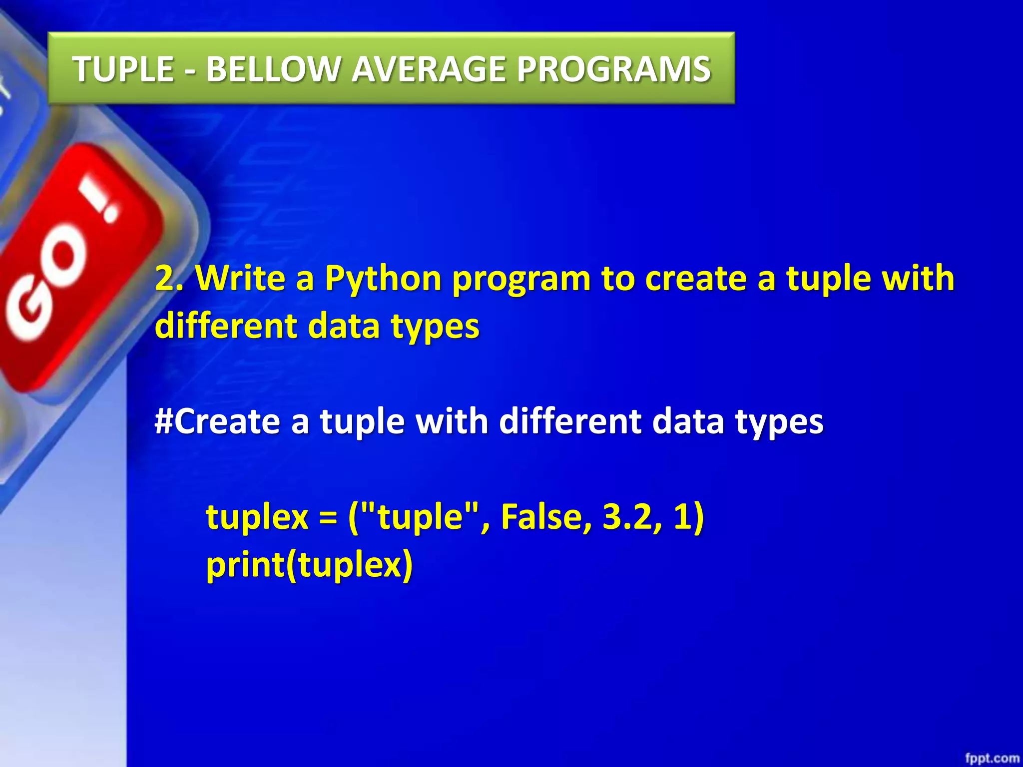 Chapter 17 Tuples | PPTX | Programming Languages | Computing