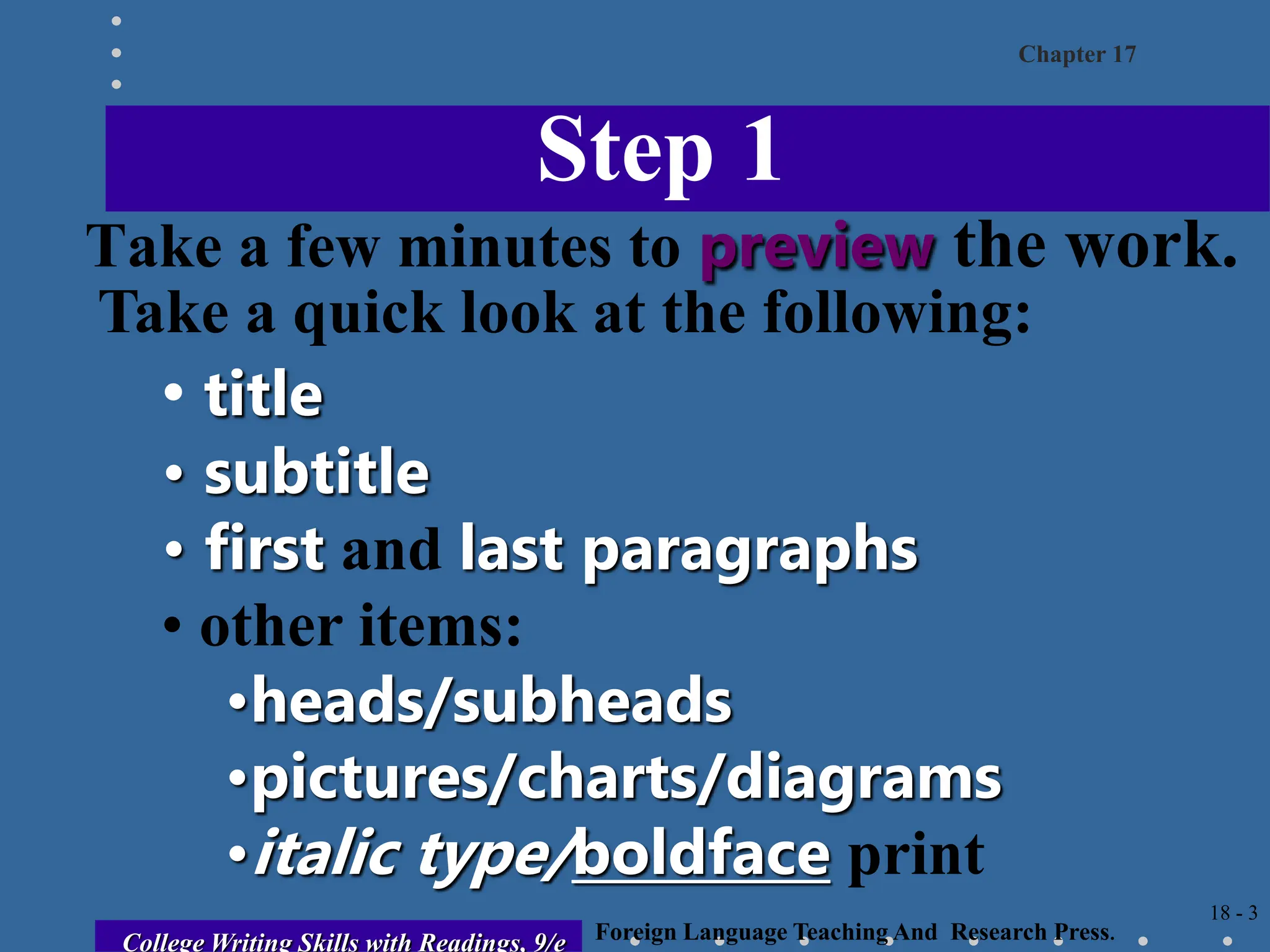 Chapter 17 Writing a Summary.ppt