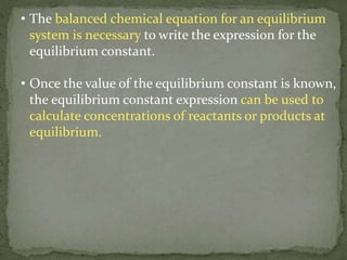 Chapter 18.1 : The Nature of Chemical Equilibrium | PPTX