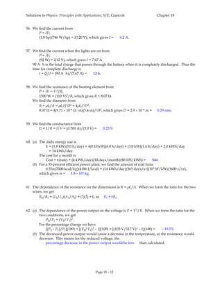 Chapter18 giancoli edisi 5 jawaban fisika | PDF