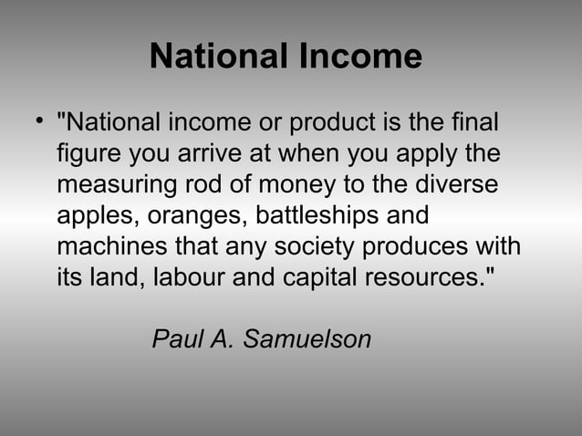 National Income | PPT