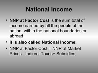 National Income | PPT