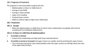 Chapter18.CLASS III MALOCCLUSIONS 123pptx | PPTX