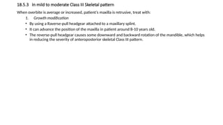 Chapter18.CLASS III MALOCCLUSIONS 123pptx | PPTX