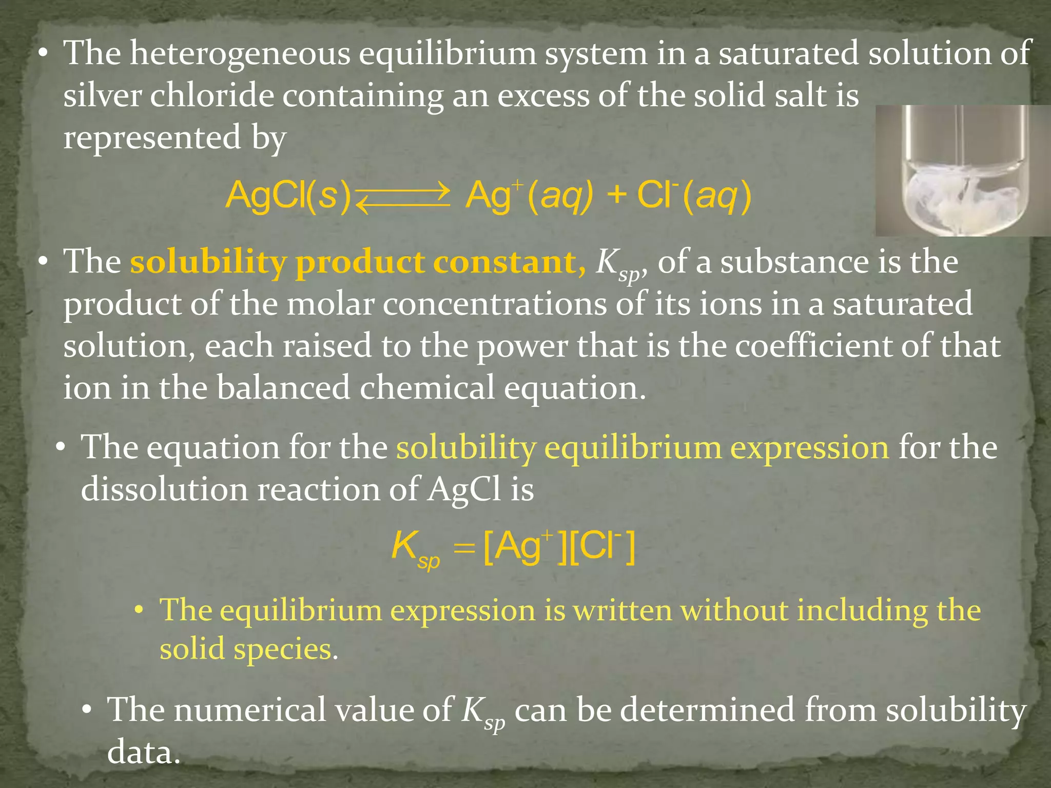 Chapter 18.4 : Solubility Equilibrium | PPTX