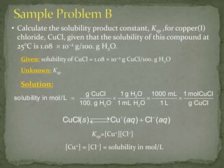 Chapter 18.4 : Solubility Equilibrium | PPTX