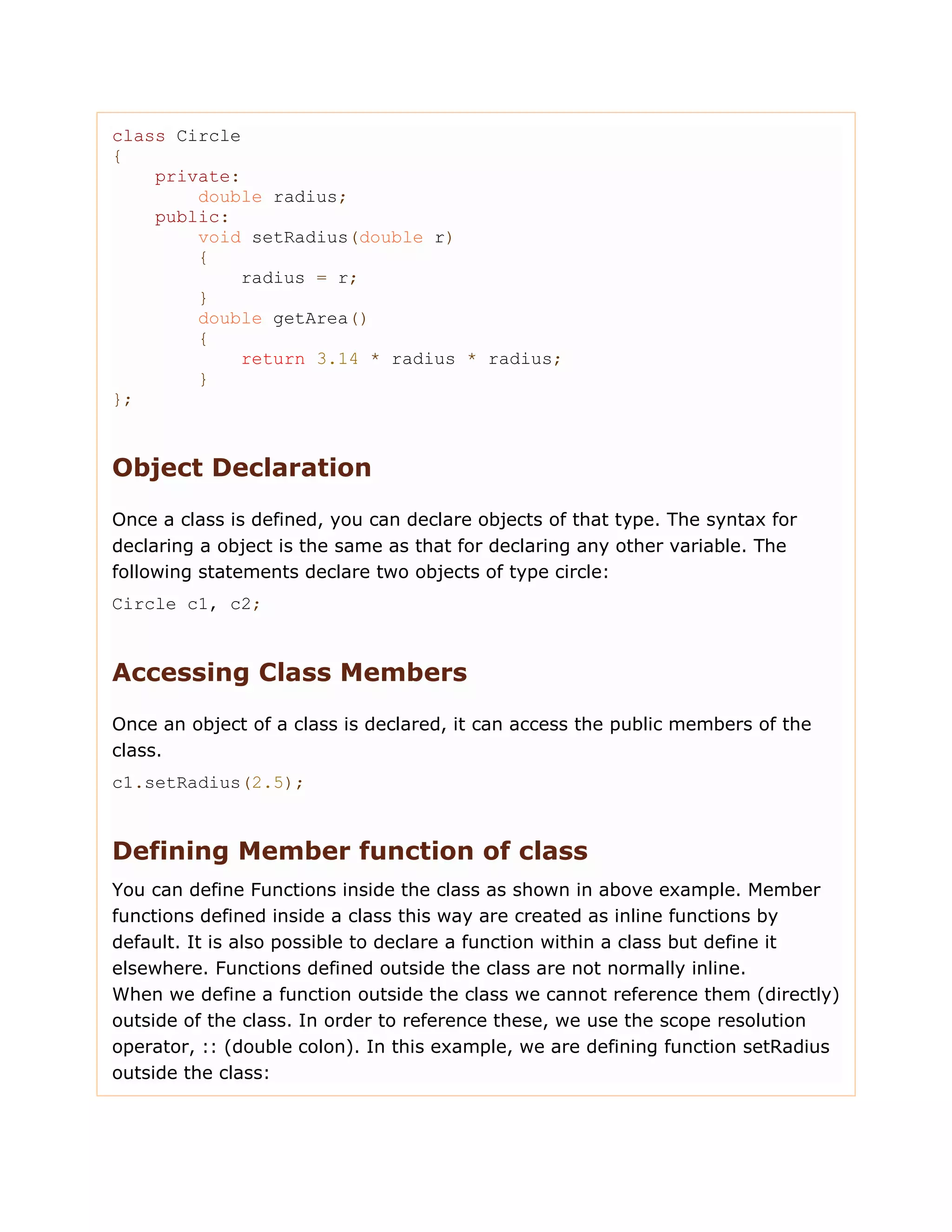 Chapter18 class-and-objects | PDF