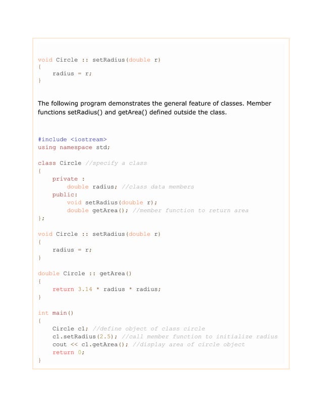 Chapter18 Class And Objects Pdf