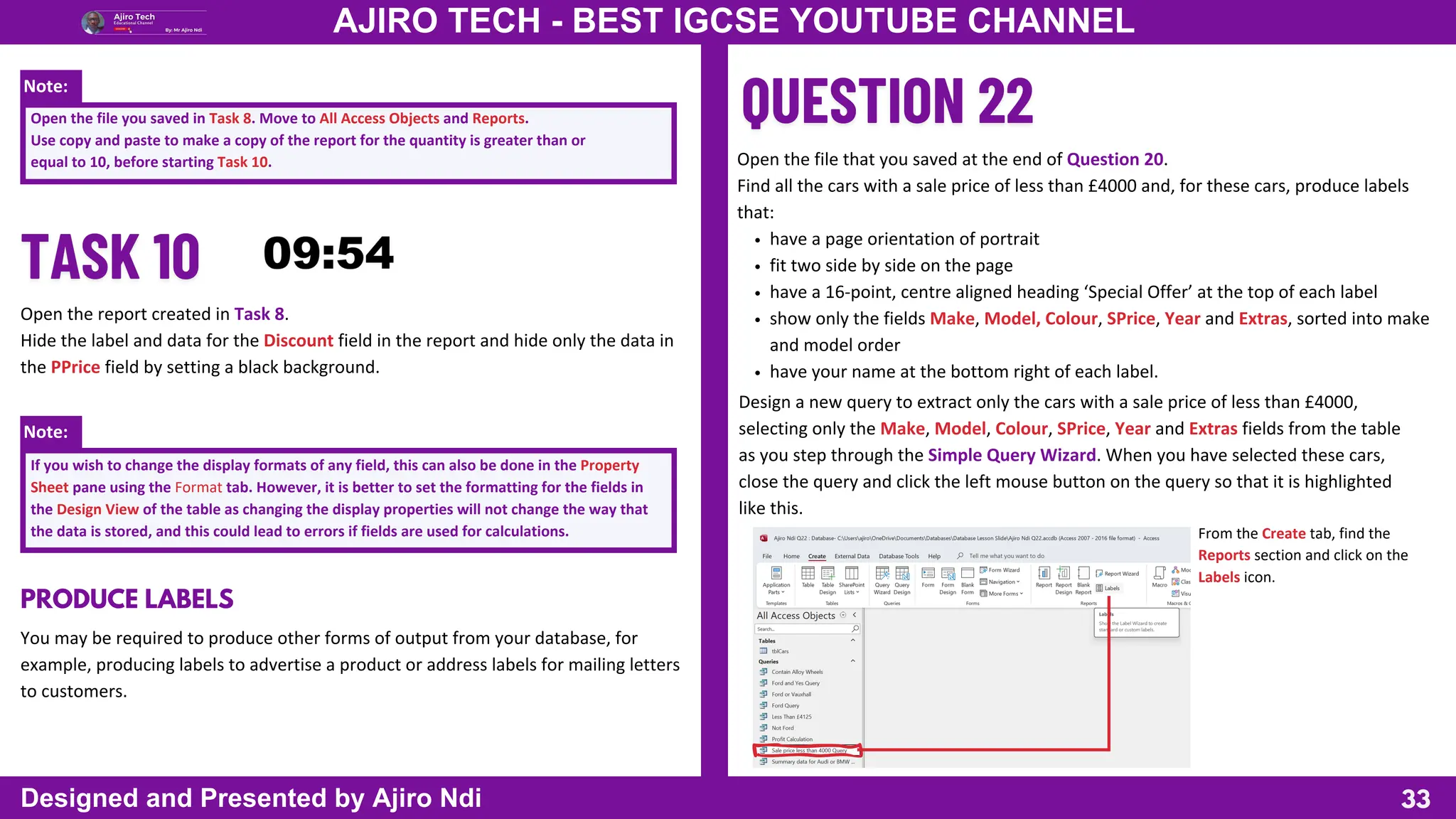 Igcse Ict 04170983 Databases Ajiro Tech Ppt