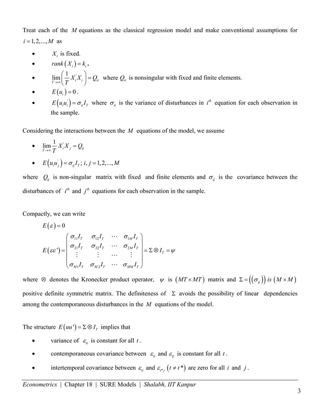 Chapter18 econometrics-sure models | PDF