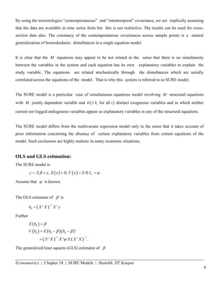Chapter18 econometrics-sure models | PDF | Physics | Science