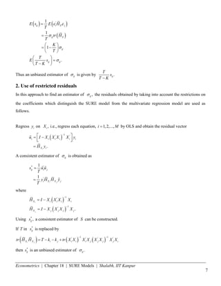 Chapter18 econometrics-sure models | PDF | Physics | Science