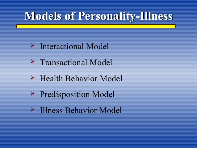 Chapter 18 health and personality