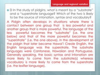 Chapter 18 language and regional variation | PPTX